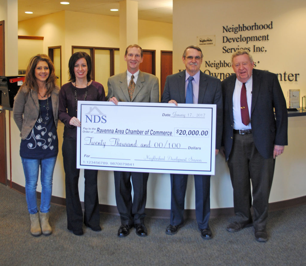 NDS Donates $20,000 to Ravenna Area Chamber - Neighborhood Development ...